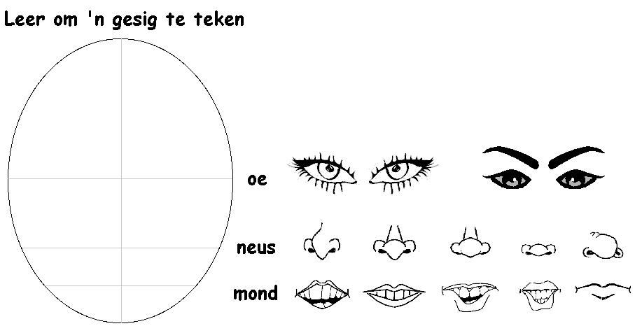 Teken 'n gesiggie vir die mannetjie