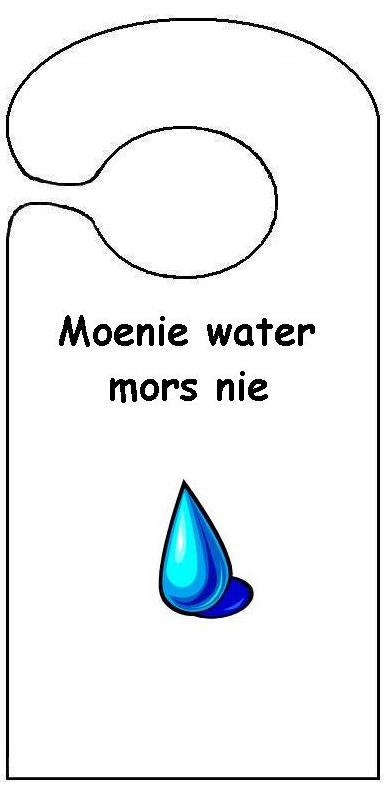 Knip oefening met water druppels