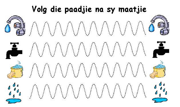 Verbind groot en klein waterdruppels met mekaar
